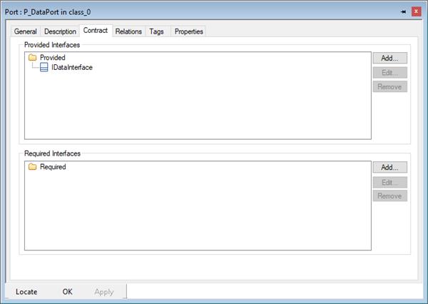 Rhapsody standard ports contract vs. provided or requested interfaces ...