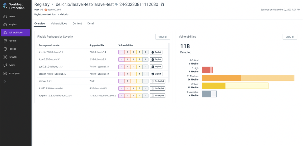Scanning images in IBM Container Registry with IBM Security and ...