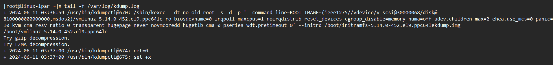 Linux kernel crash-dump mechanism ( KDUMP and FADUMP )