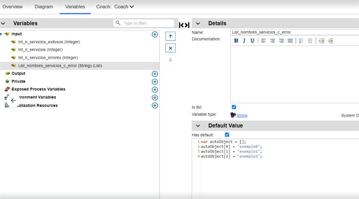 Accessing elements in a List of strings in coach IBM BAW BPM | BPM ...