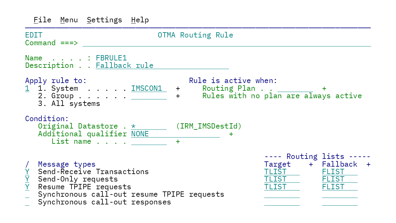 Routing OTMA workload to a fallback IMS via IMS Connect - IBM Z and ...