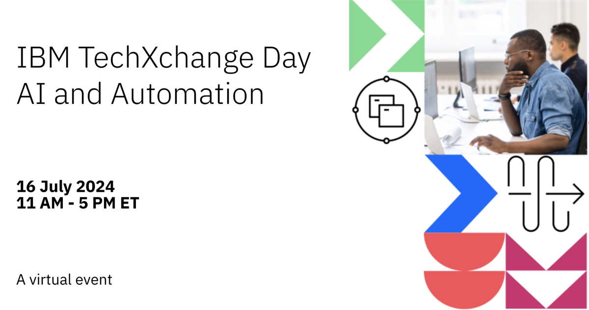 IBM TechXchange Day AI and Automation - Register Now!