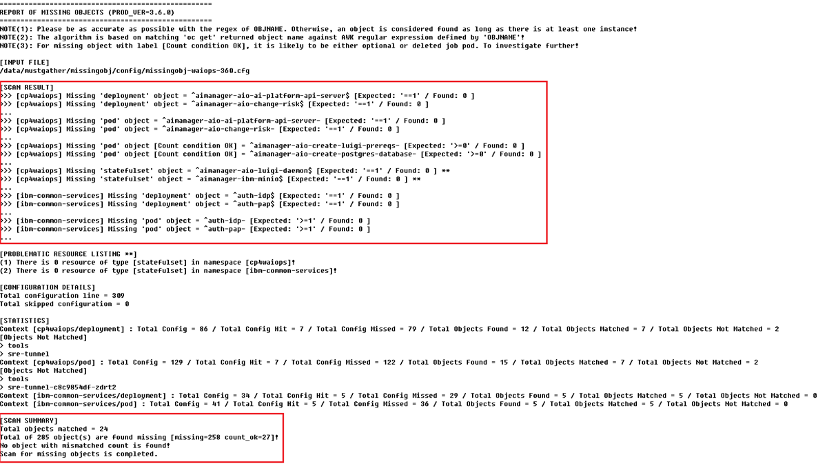 CP4AIOPS MustGather - How to perform healthcheck on a AIOPS installation?
