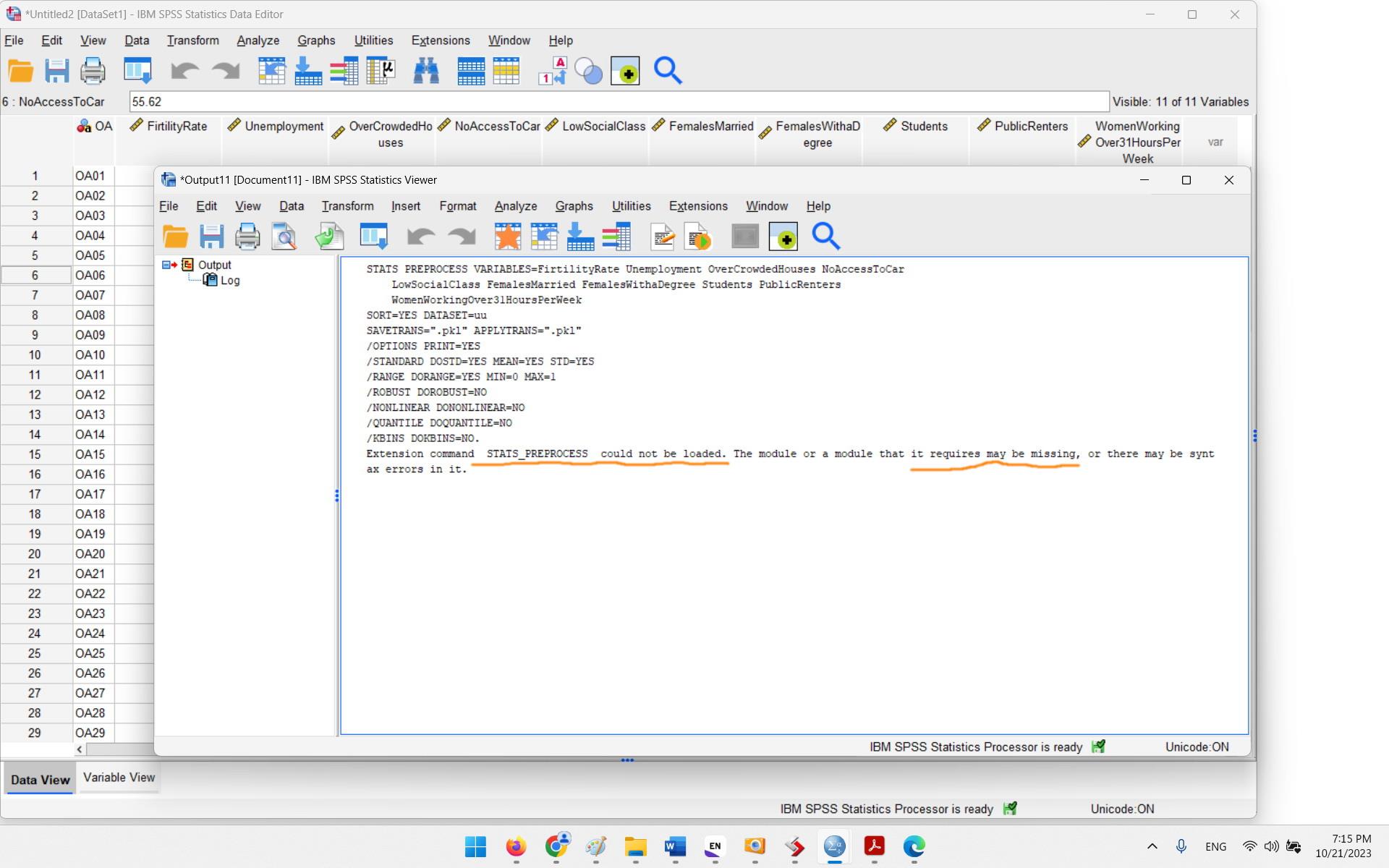 SPSS 27: How to standardize variables according to the min-max method ...