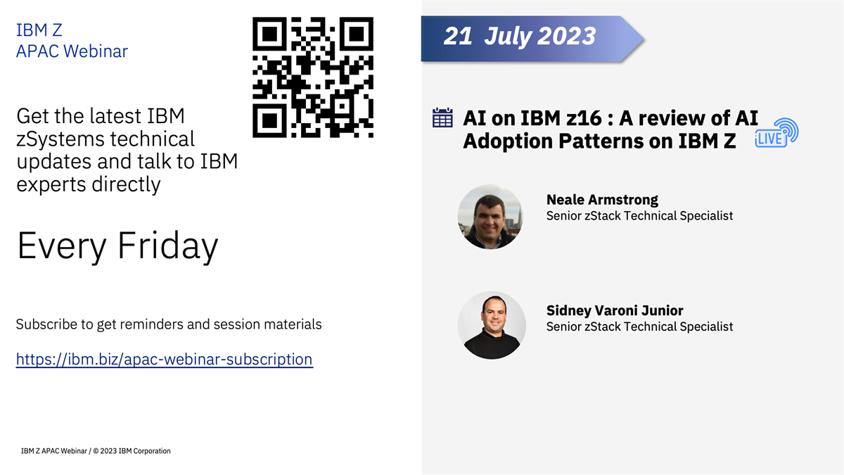 IBM Z APAC - IBM TechXchange Community