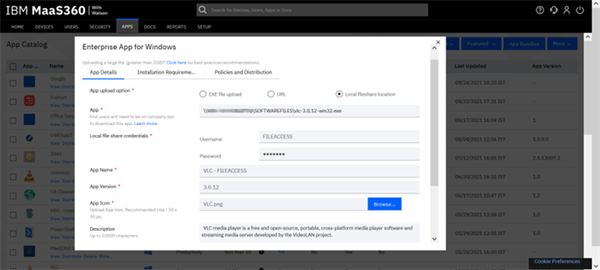 MaaS360 Windows App-Catalog | Windows Apps Distribution from Local ...