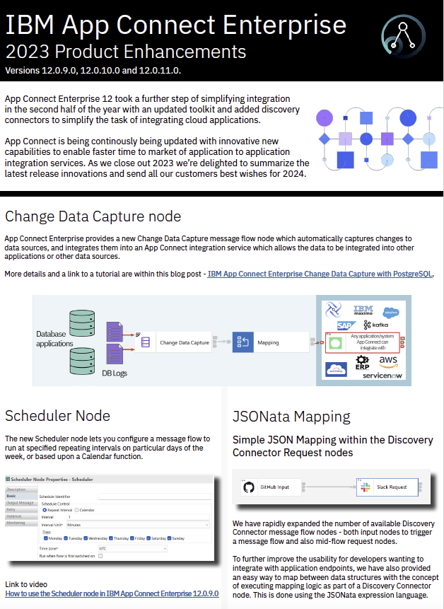 IBM App Connect Enterprise - 2H Product Enhancements Summary Flyer 2023