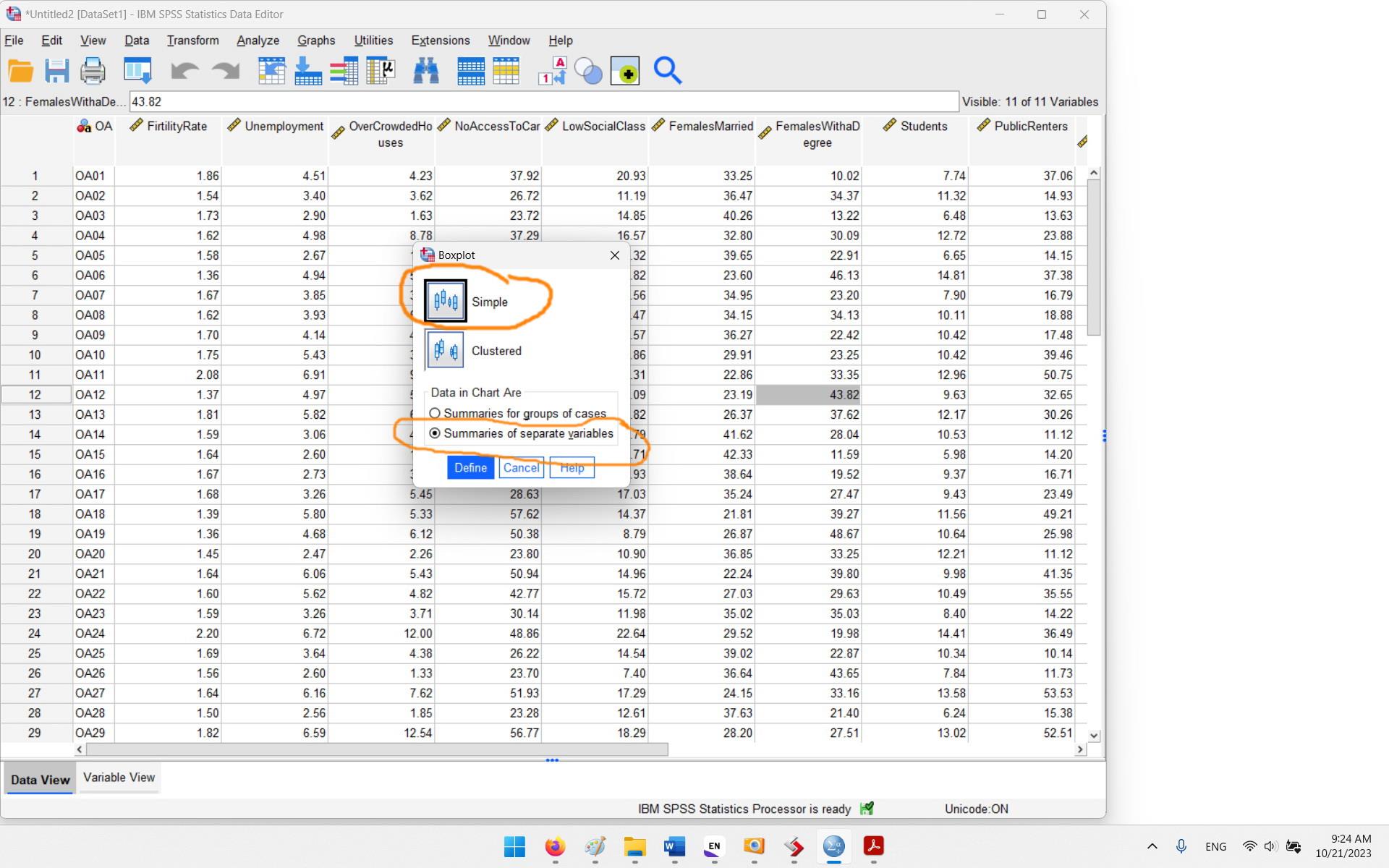 SPSS 27: How to plot the histogram of multiple variables in one go and ...