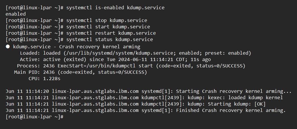 Linux kernel crash-dump mechanism ( KDUMP and FADUMP )
