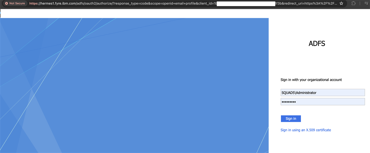 Cognos Analytics:Configuring ADFS Identity Provider with Private Key ...