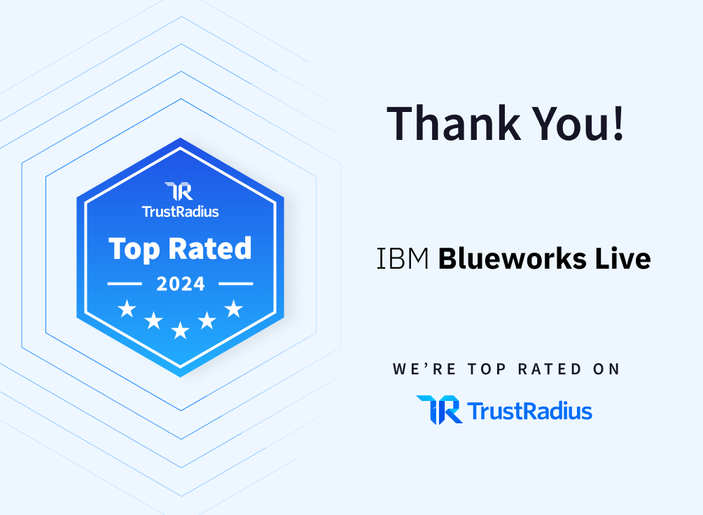 IBM Blueworks Live Wins TrustRadius 2024 Top Rated Award