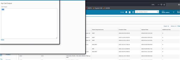 API CALL Output | IBM Guardium