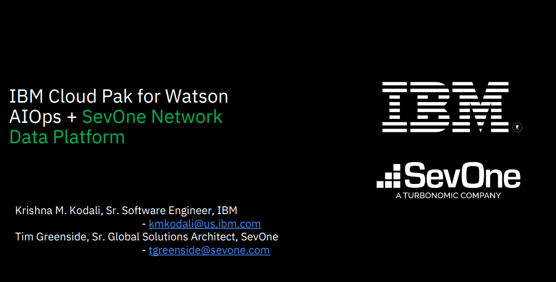Netcool extension of Network Performance Management using SevOne | AIOps