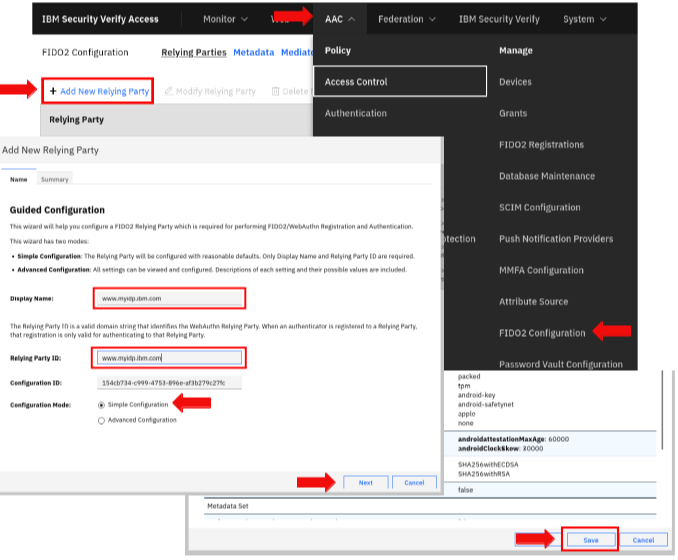 Using FIDO Authentication with IBM Security Verify Access