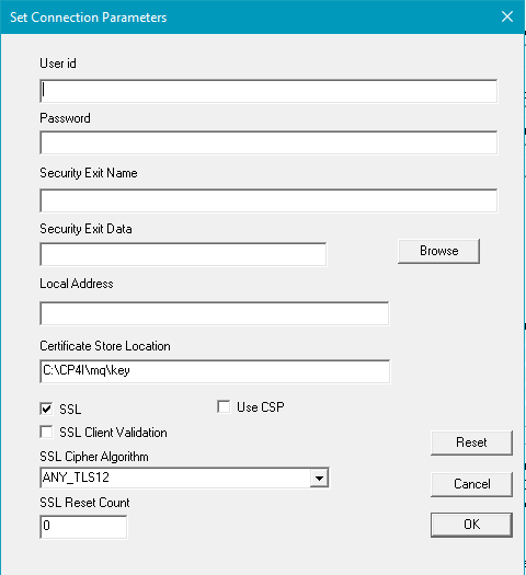 Recipe: Connect to MQ on CP4I with RFHUtil