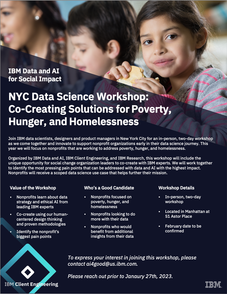 NYC Data Science Workshop for Nonprofits