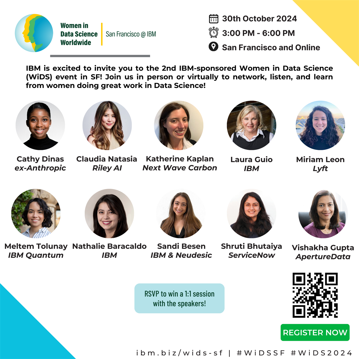 Women in Data Science San Francisco at IBM event - hybrid and open to all