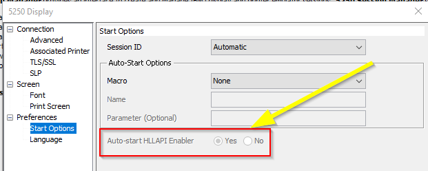 ACS EHLLAPI - Version 9.23.102 : "Auto-start HLLAPI Enabled" not ...