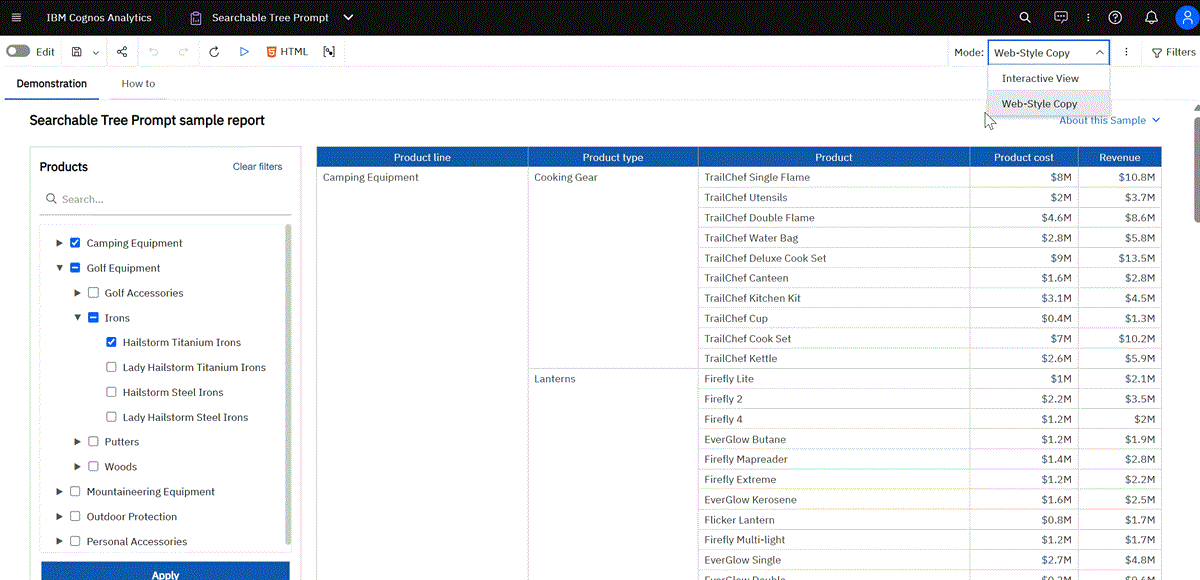 Introducing Viewer Modes in Cognos: Interactive View vs Web-Style Copying