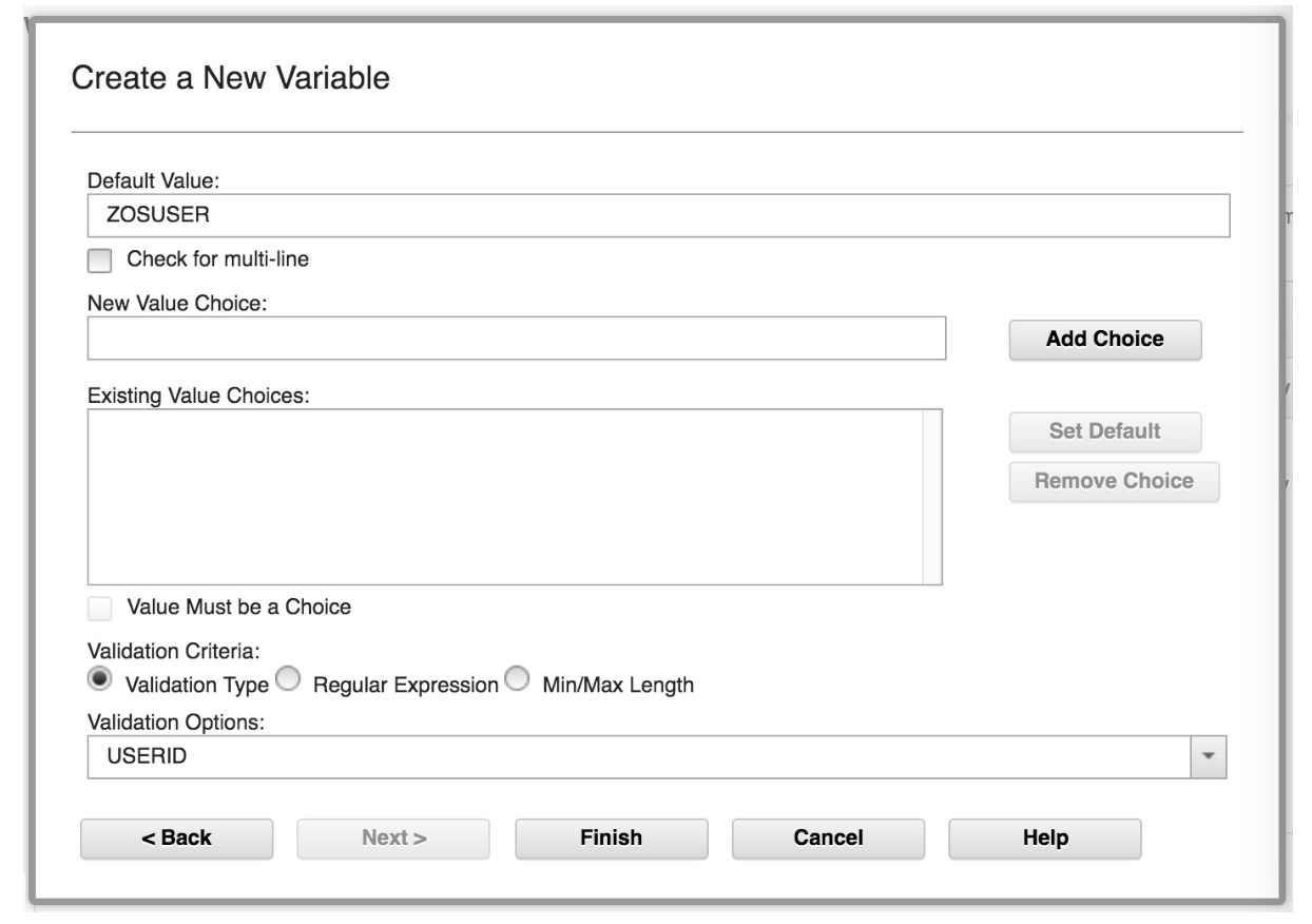 How to use variables in the appropriate scopes in z/OSMF Workflow
