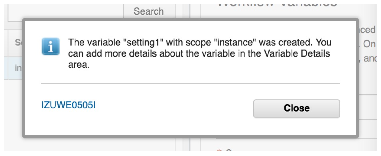 How to use variables in the appropriate scopes in z/OSMF Workflow