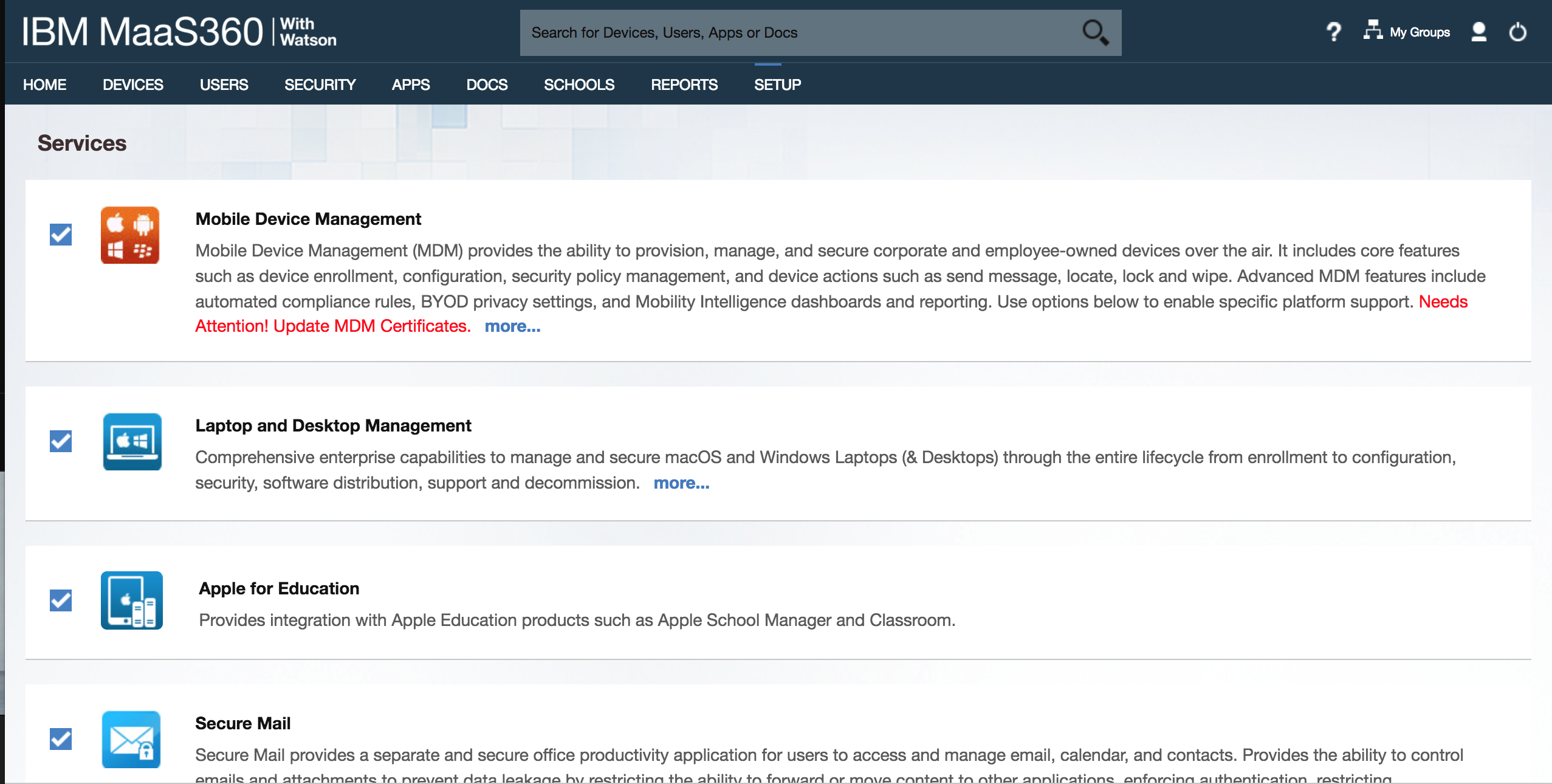 Introducing The New MaaS360 Admin UI