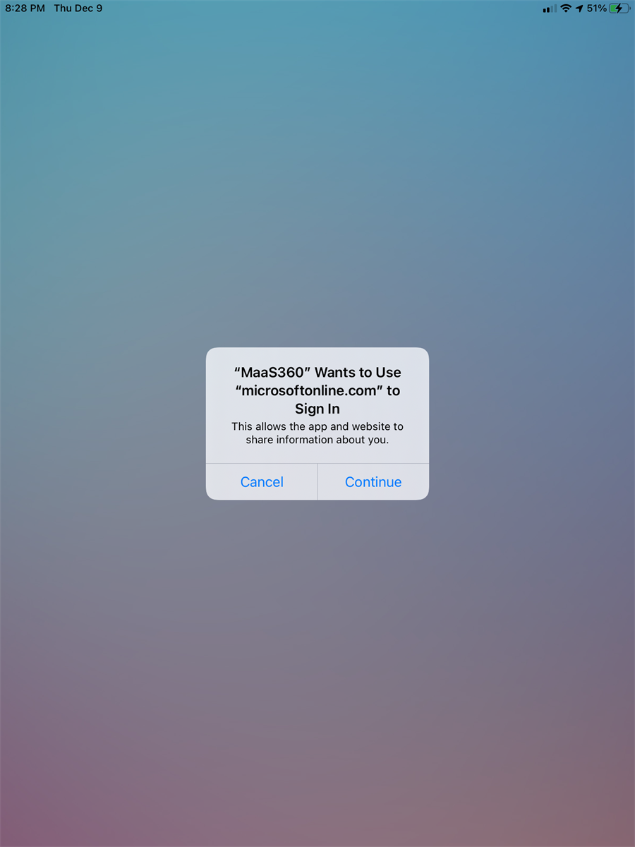 Setting up Modern Authentication for MaaS360 - Part1 (Mail Access)