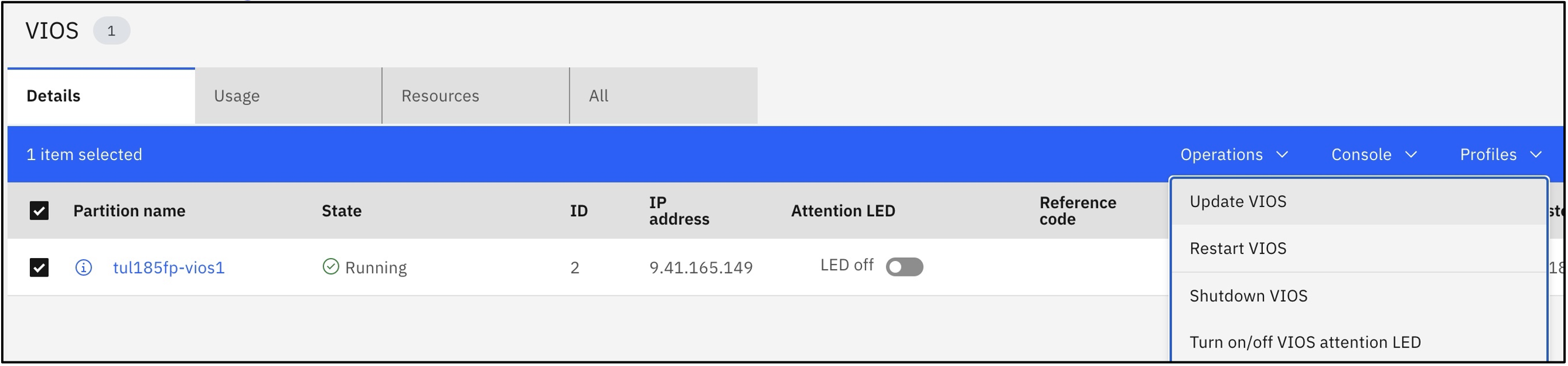 Update VIOS using HMC