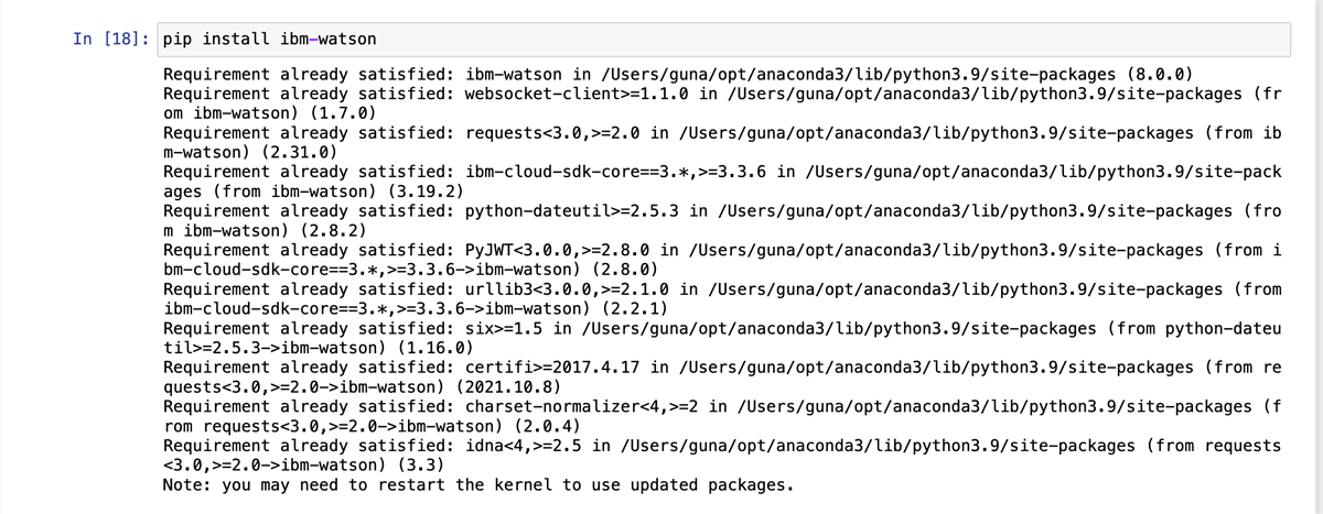 Transcribe Audio to Text with IBM Watson Speech to Text using Python