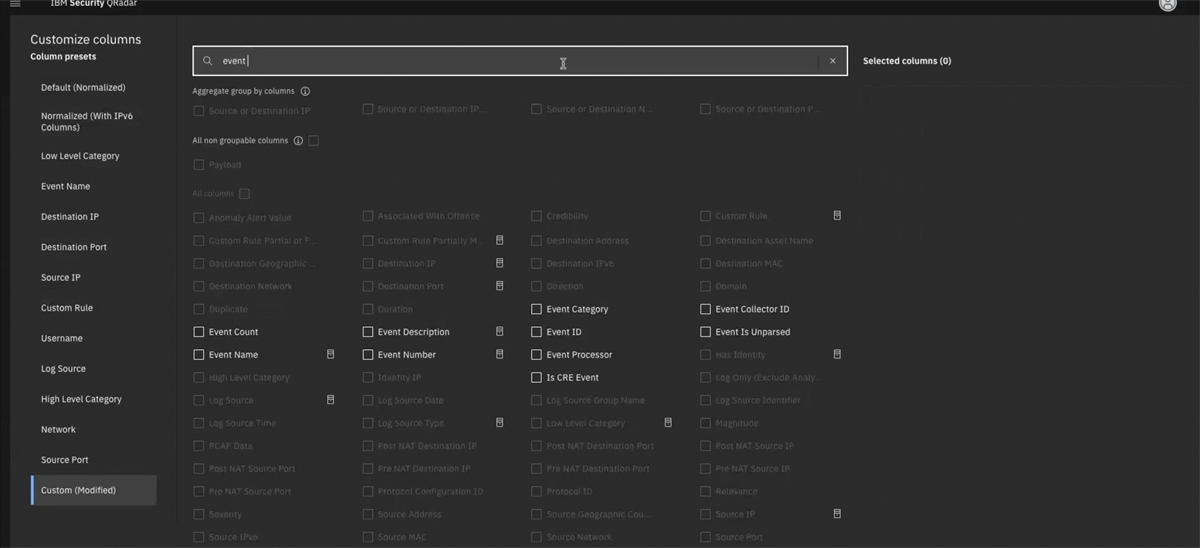 New: QRadar Visual Query Builder