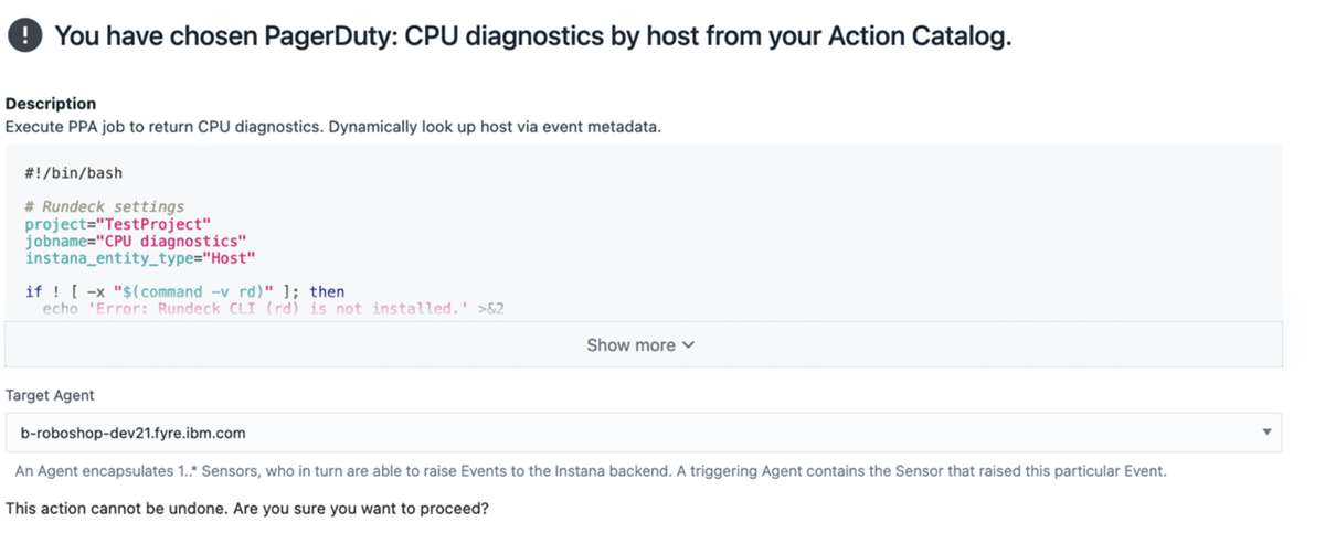 Tech Preview: Take Action from within Instana using our Action Framework