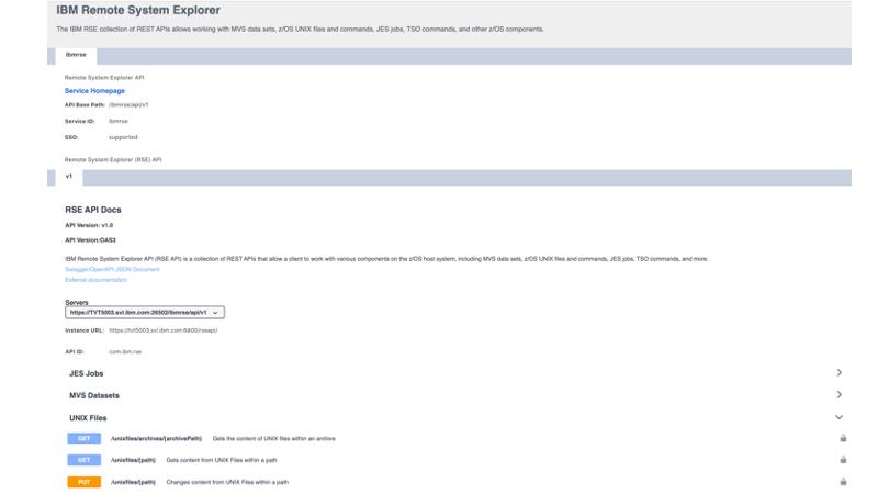 Using the IBM Remote System Explorer APIs with the Zowe API Mediation ...
