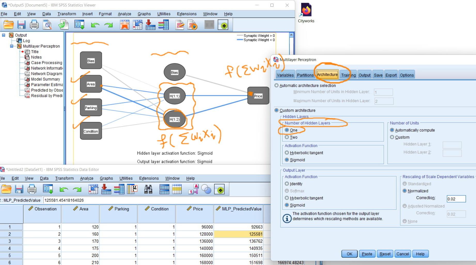 IBM SPSS 26: How to specify the number of perceptron (neurons\nodes ...