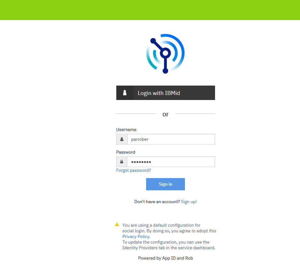 Authenticating to the IBM MQ Console with the openidConnectClient feature