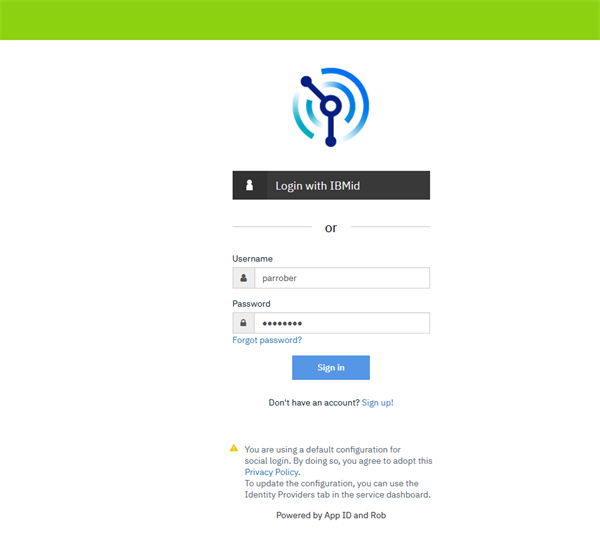 Authenticating to the IBM MQ Console with the openidConnectClient feature
