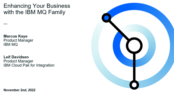 Enhancing your business with the IBM MQ family Webinar | API Connect