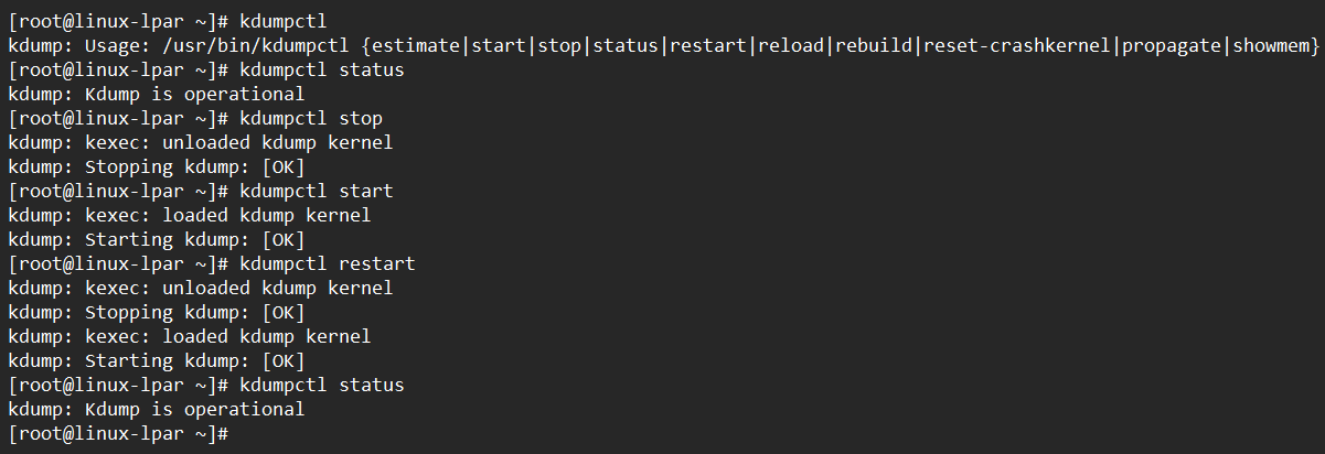 Linux kernel crash-dump mechanism ( KDUMP and FADUMP )