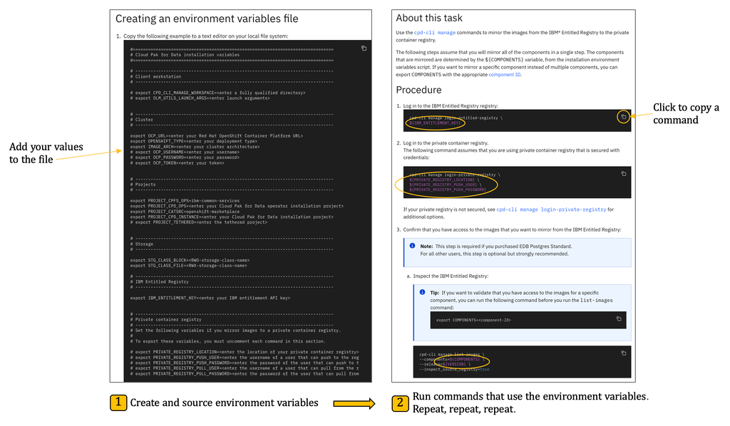 Streamline admin commands with environment variables