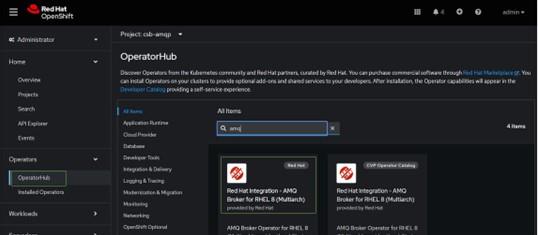 Red Hat build of Apache Camel for Spring Boot with AMQP on OpenShift for IBM Power