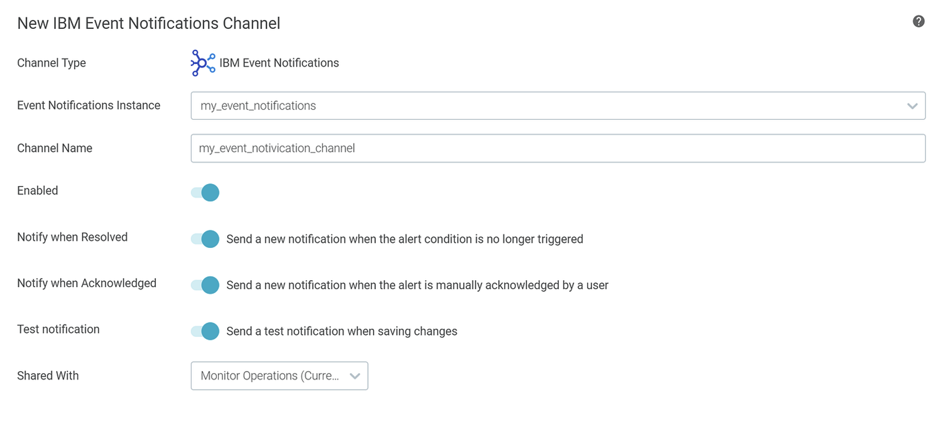 Configuring Alerts in Cloud Logs using Event Notification channel
