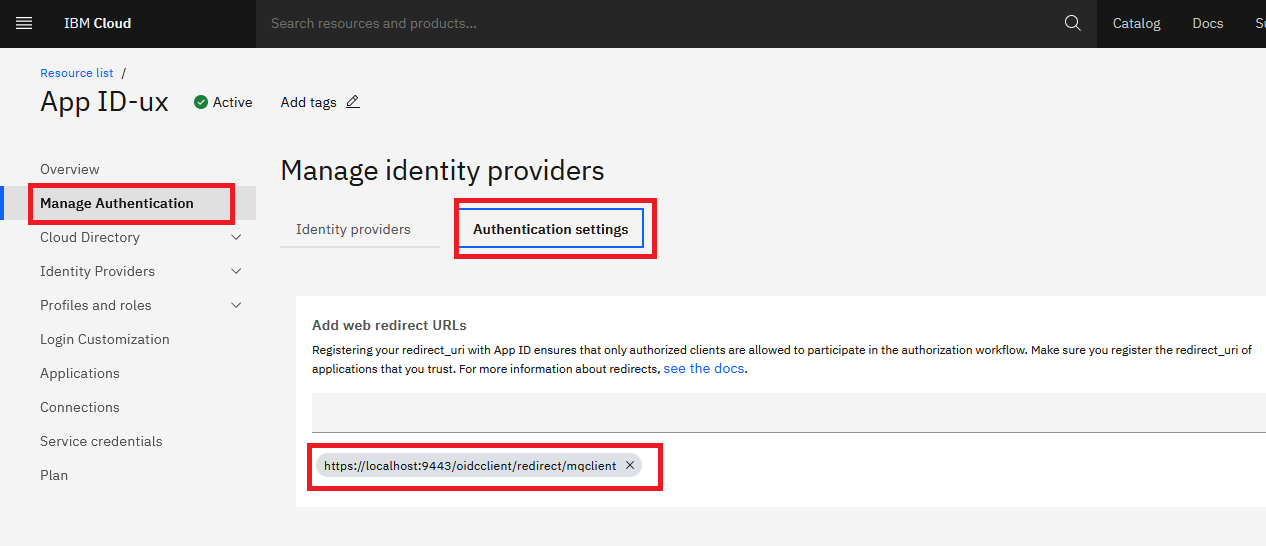 Authenticating to the IBM MQ Console with the openidConnectClient feature