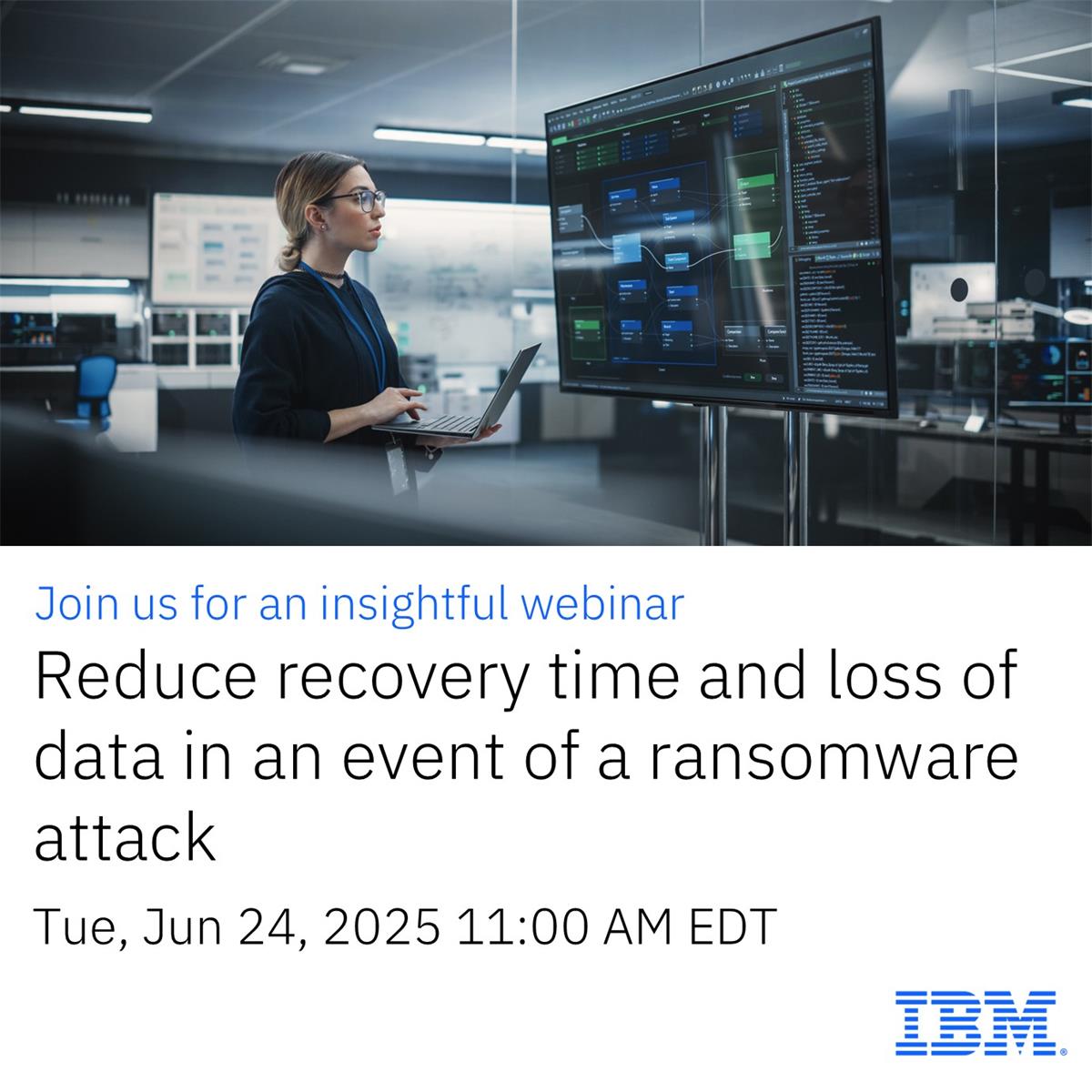 Upcoming webinar: Reduce recovery time and loss of data in an event of ...