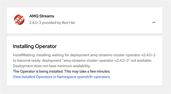 How to install Fusion Backup&Restore service coexisting with global AMQ Steams