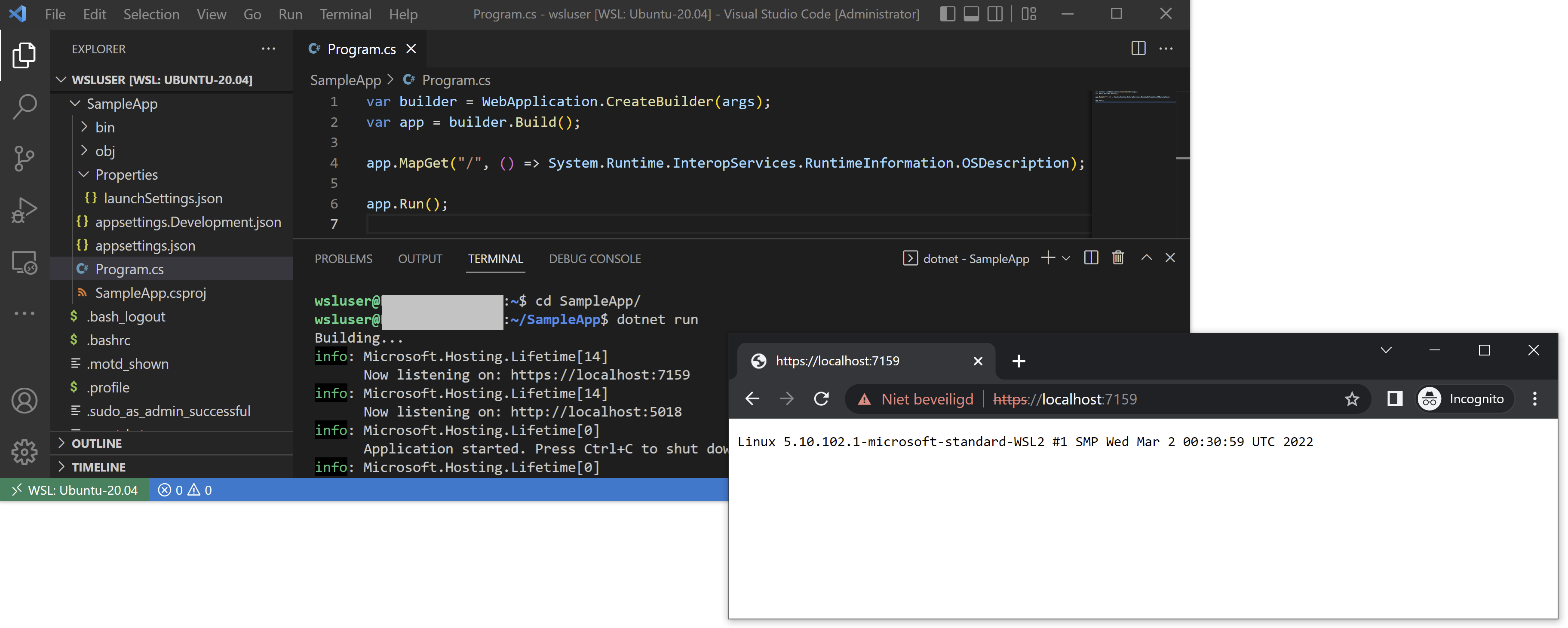 Setup a WSL2 development environment