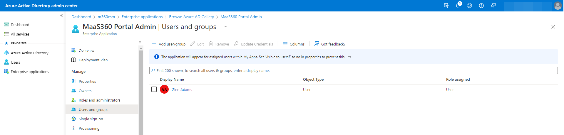 Setting up SAML Integration for MaaS360 Portal SSO Access