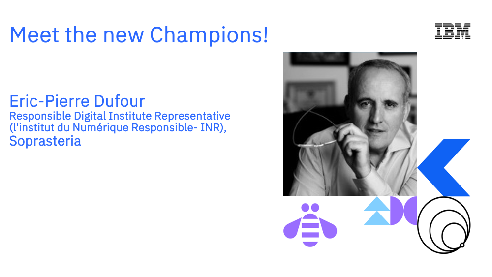 IBM Champions Spotlight: Eric-Pierre Dufour