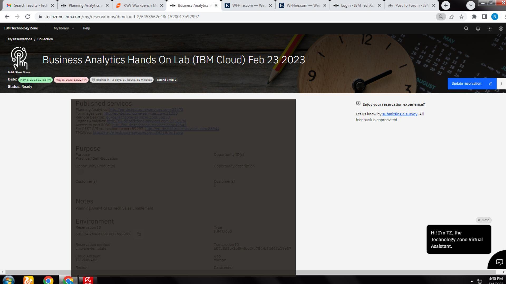 Username and password for IBM Technology Zone environment | IBM ...
