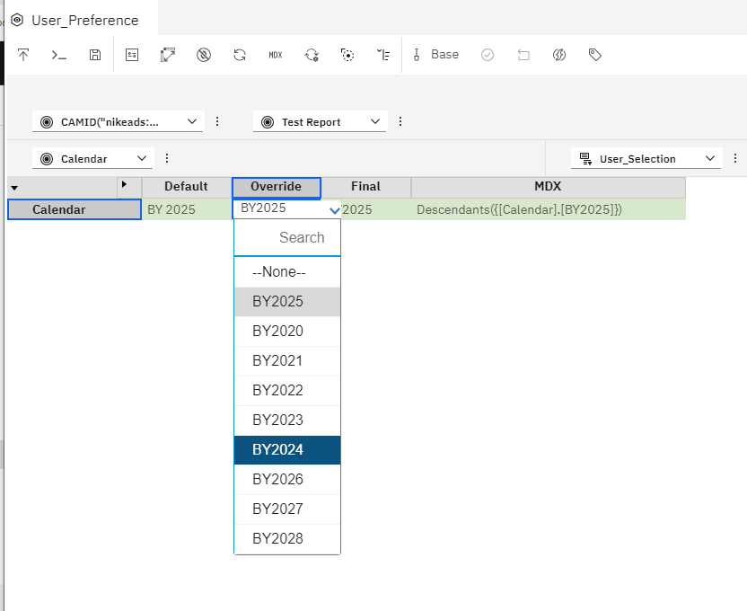 Making Planning Analytics Workspace reports personal