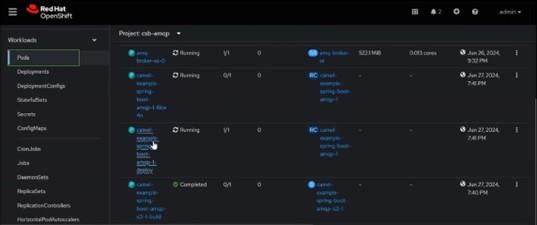 Red Hat build of Apache Camel for Spring Boot with AMQP on OpenShift ...