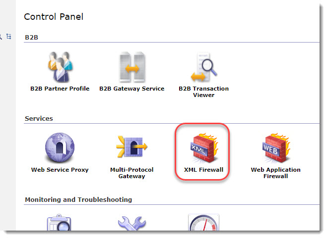 Recipe: DataPower: Basic XML Firewall Utility Service
